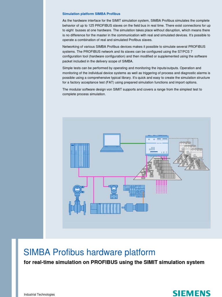 PB SIMBA Profibus Hardware Platform-En | PDF | Simulation | Automation