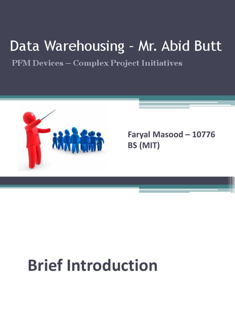 Data Warehousing Project Selection at PFM Devices | PDF | Enterprise ...