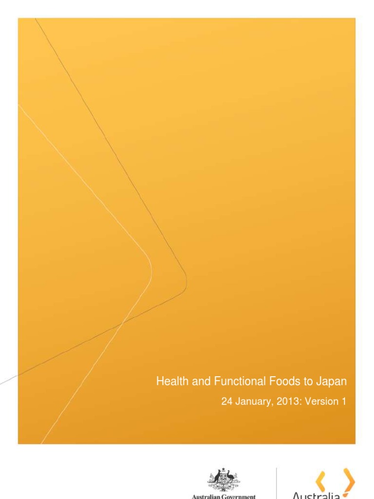 Health and Functional Foods To Japan | Download Free PDF | Dietary ...