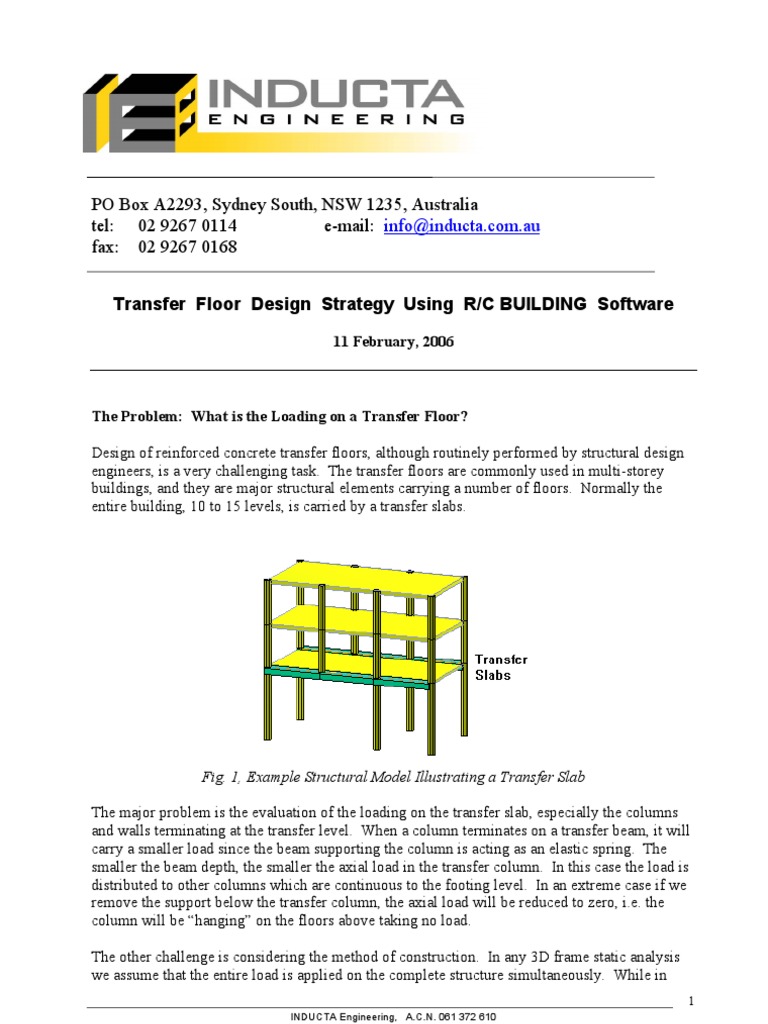 Transfer Floor Design | PDF | Beam (Structure) | Bending