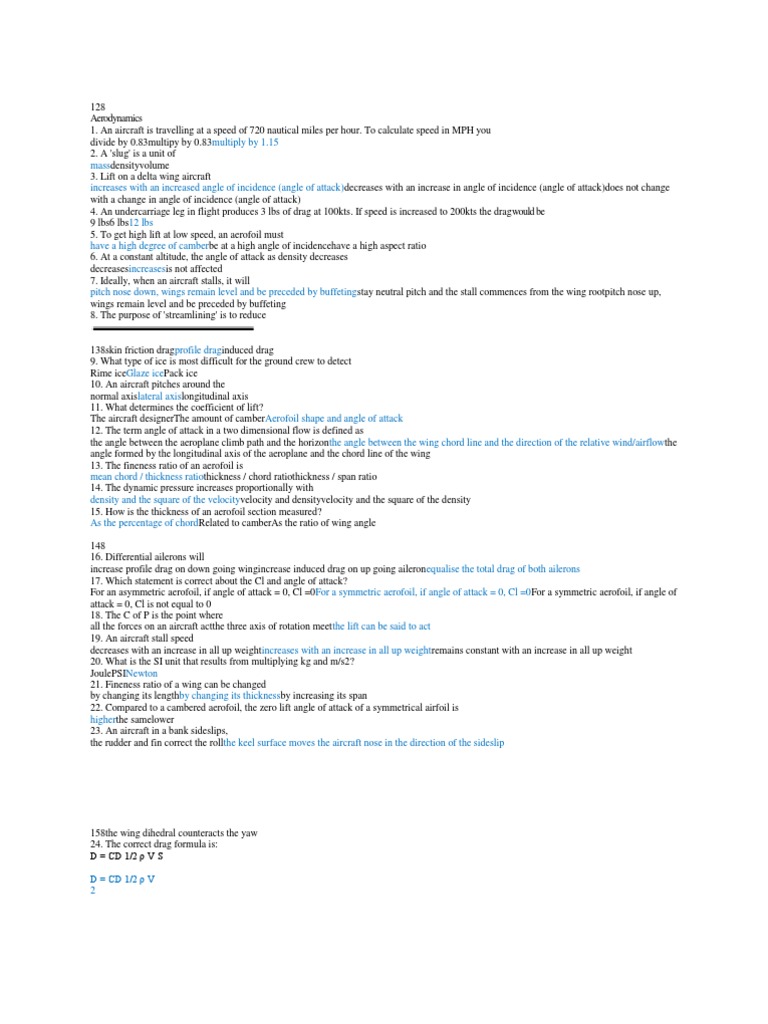 Aerodynamics Pdf Lift Force Drag Physics