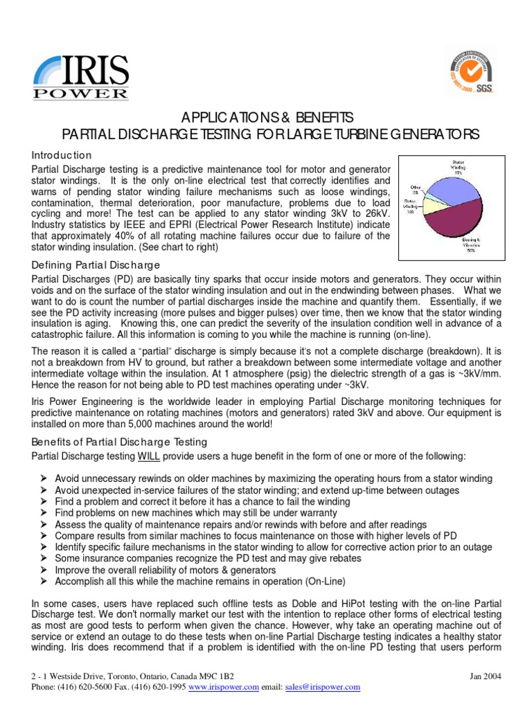 Generator Partial Discharge | Download Free PDF | Electromagnetism ...