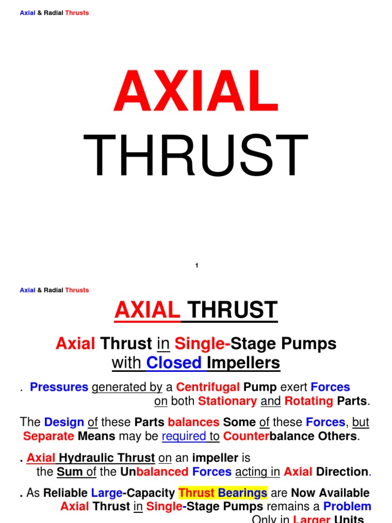 Axial: Thrust