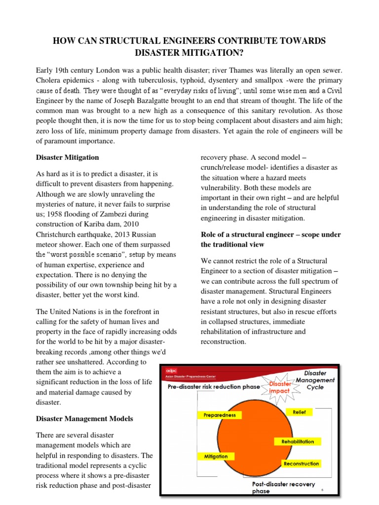 Role of Structural Engineers in Face of Natural Disasters | PDF ...