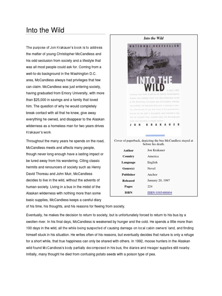 Into The Wild | PDF