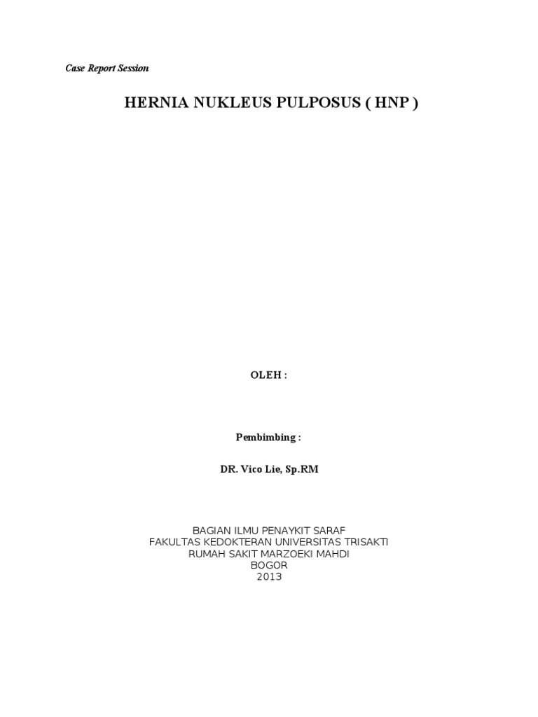 HNP Rehab Medik | PDF