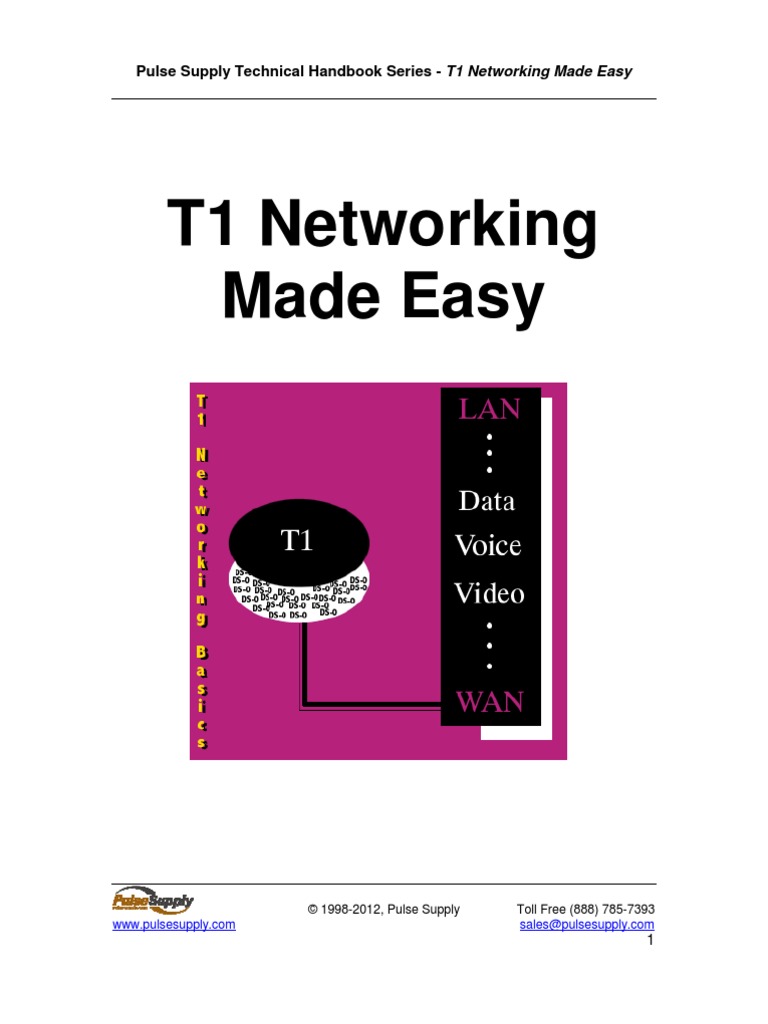 T1 Lines Basics | PDF | Public Switched Telephone Network | Telephone ...
