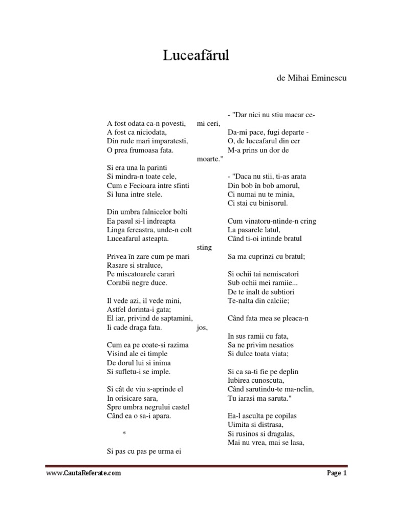 Luceafarul | PDF