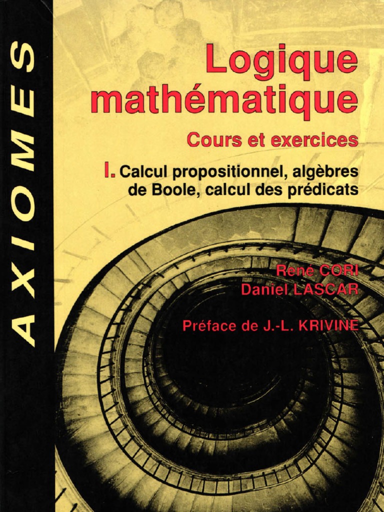 Logique Mathematique Tome I Rene Cori | PDF
