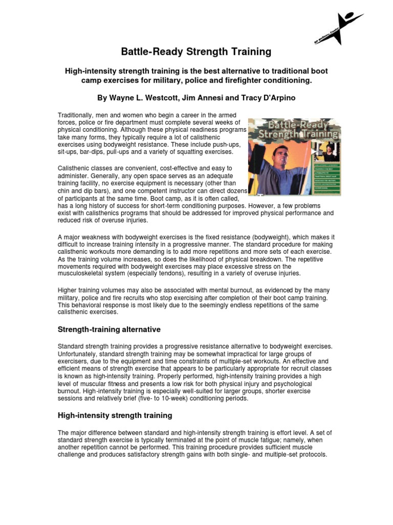 Battle-Ready Strength Training | PDF | Strength Training | Physical ...