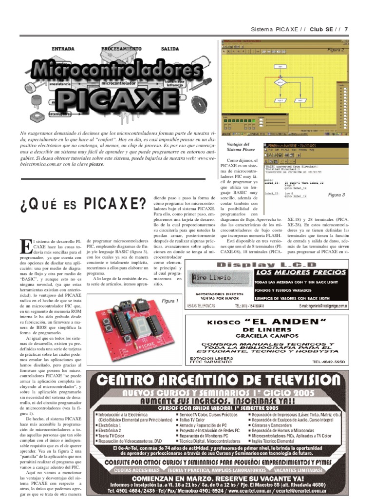 Que Es Picaxe | PDF | Microcontrolador | Básico