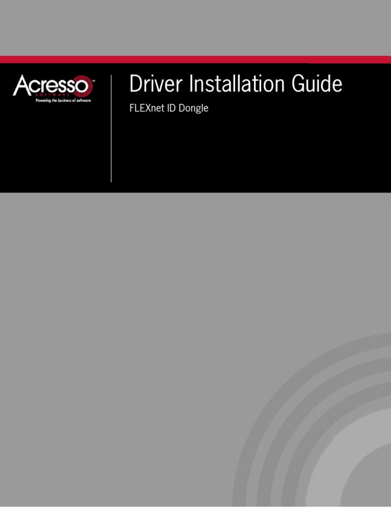 Flex Id Driver Install Instructions | PDF | Installation (Computer ...