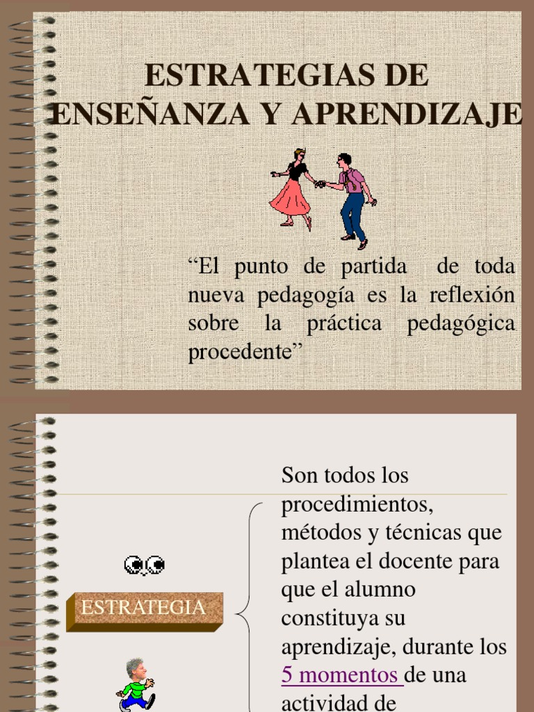 Estrategias De Enseñanza Y Aprendizaje Pdf Aparición Aprendizaje