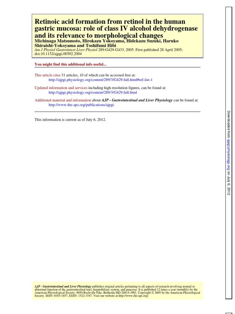 Am J Physiol Gastrointest Liver Physiol-2005-Matsumoto-G429-33 | PDF ...