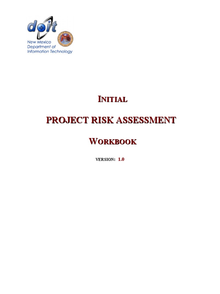 Initial Project Risk Assessment Workbook | PDF | Risk | Risk Management