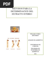 Determinación de Extracto Etéreo | PDF | Lípido | Solvente
