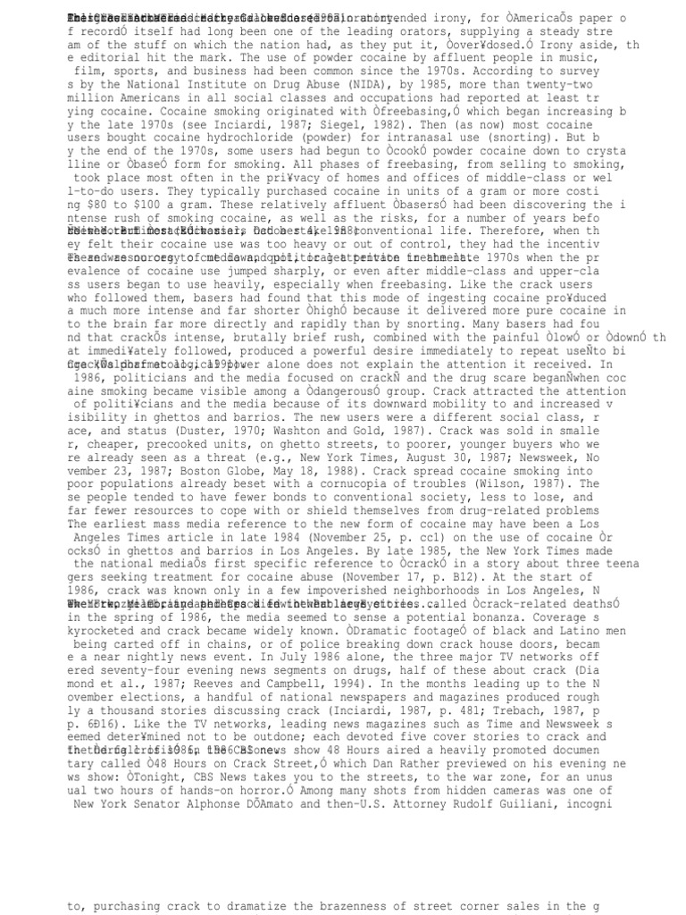 The Crack Attack | PDF | Cocaine | Crack Cocaine