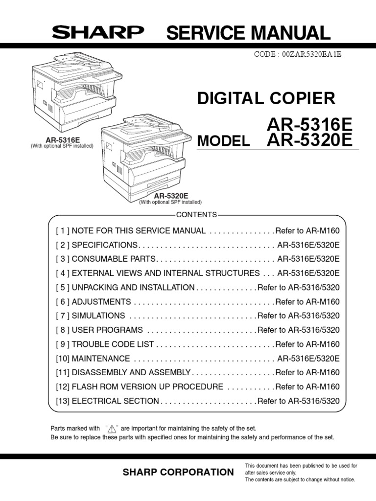 Sharp Ar 5320e | PDF | Soldering | Solder