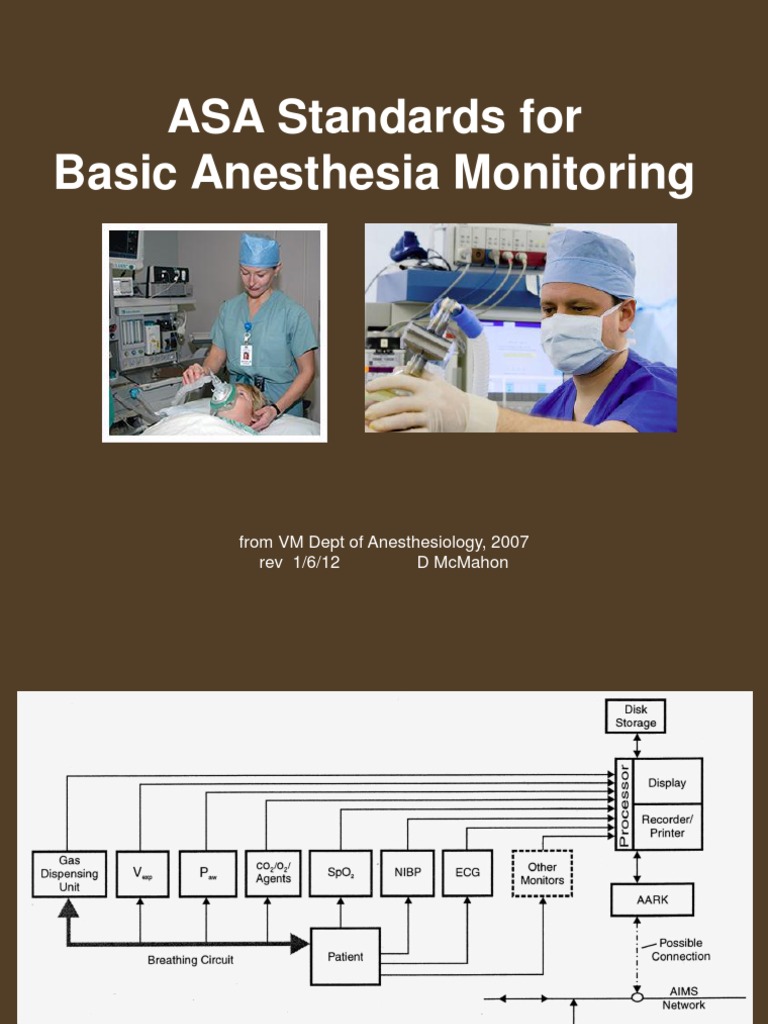 Anesthesia Monitoring Standards Overview | PDF | Anesthesia ...