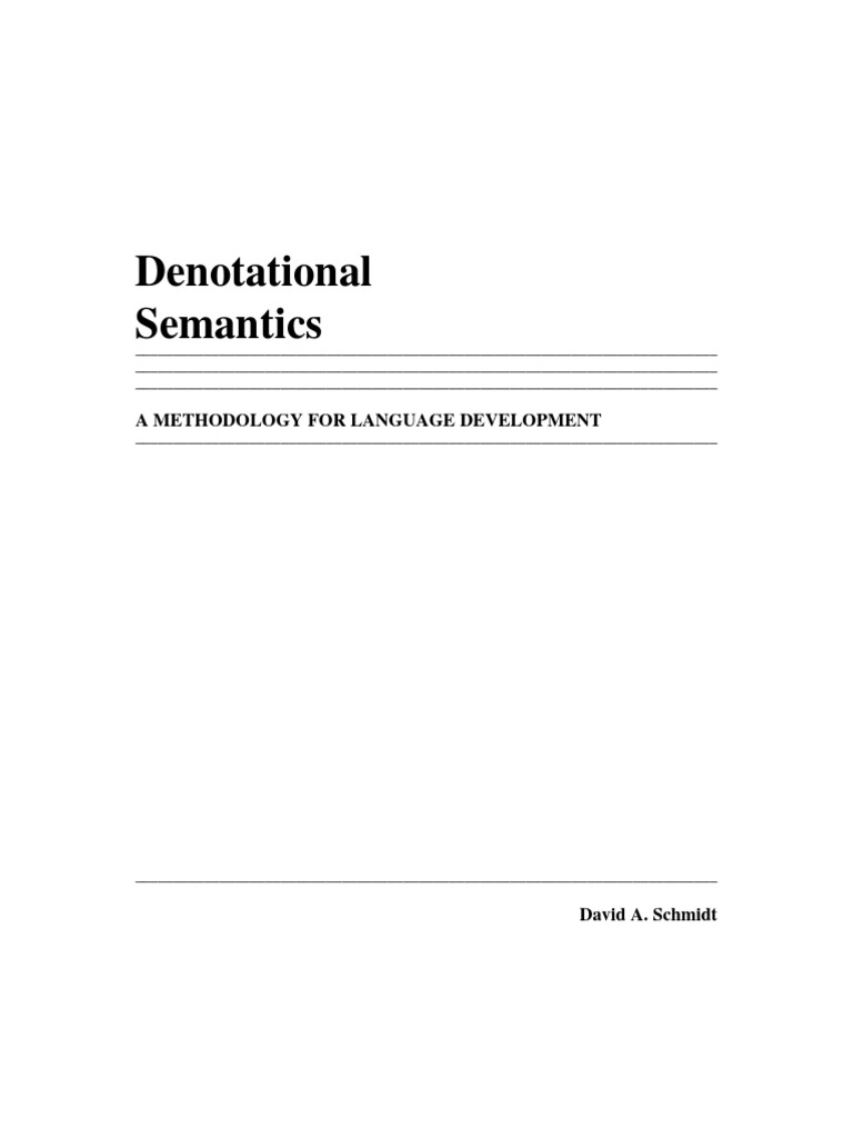 Denotational Semantics | PDF | Function (Mathematics) | Axiom