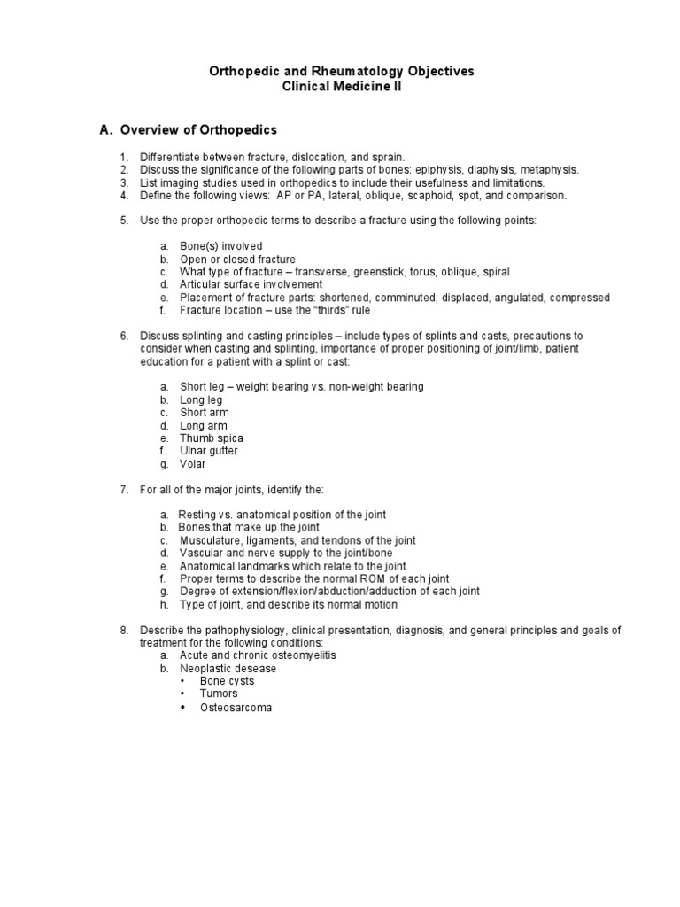 Orthopedics Mcqs | PDF | Elbow | Anatomical Terms Of Motion