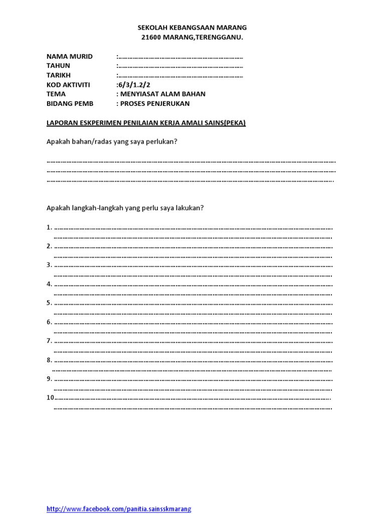 Laporan Amali Sains Penjerukan Mangga | PDF