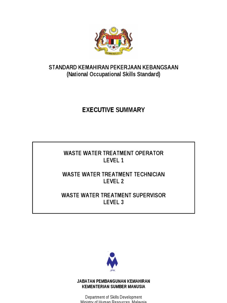 National Occupational Skills for Waste Water | PDF