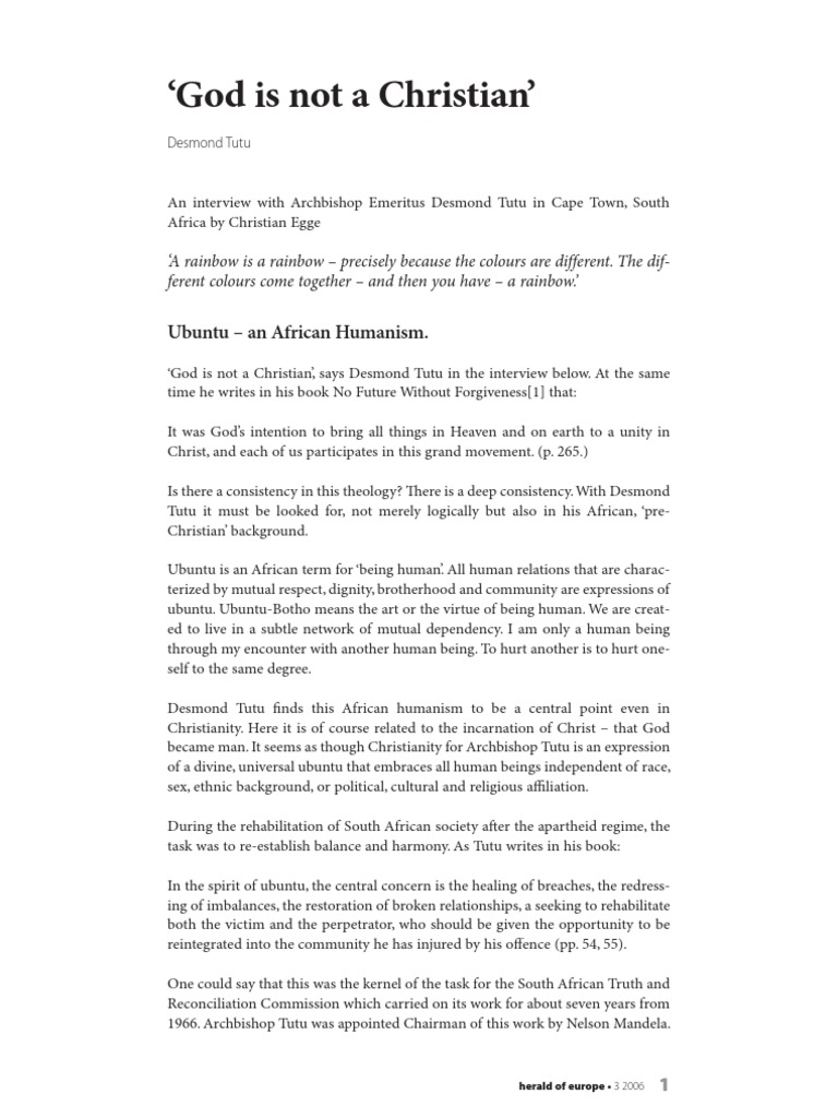 God is not a Christian.pdf | Free Will | Soul