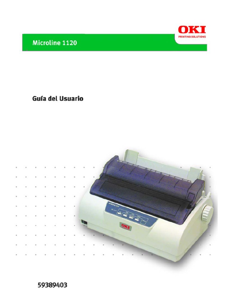 Impresora Okidata Microline 1120 | PDF | Impresora (Computación ...
