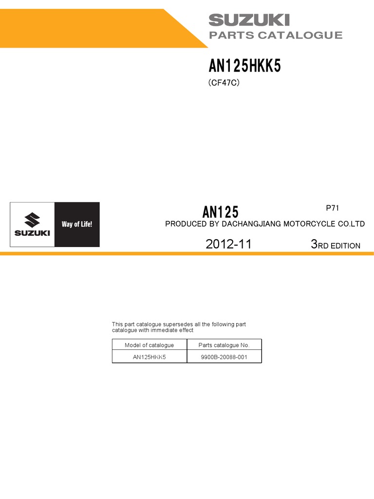 AN125 Catálogo Completo Inglês | PDF | Axle | Screw