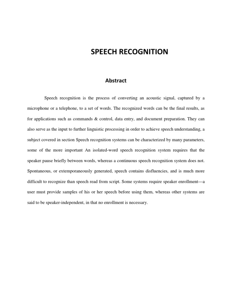 14.spoken Digit Recognition Using MATLAB. | PDF | Speech Recognition | Speech