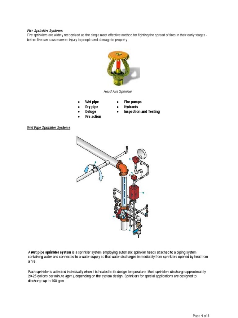 Fire Sprinkler Systems# | PDF | Fire Sprinkler System | Mechanical ...