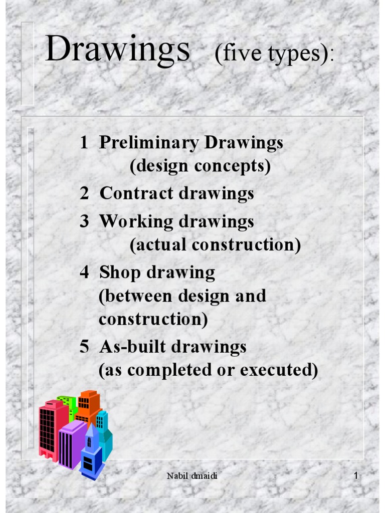 Types of Drawings | PDF | Specification (Technical Standard) | General ...