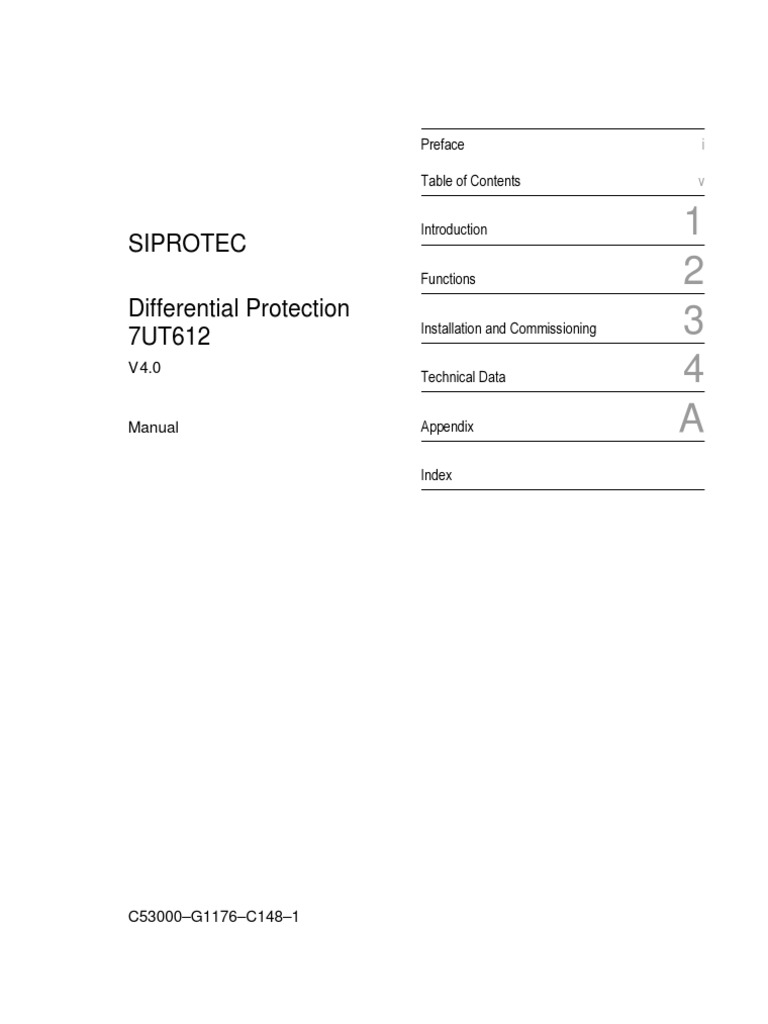 Siprotec 7ut61 | PDF | Power Supply | Transformer