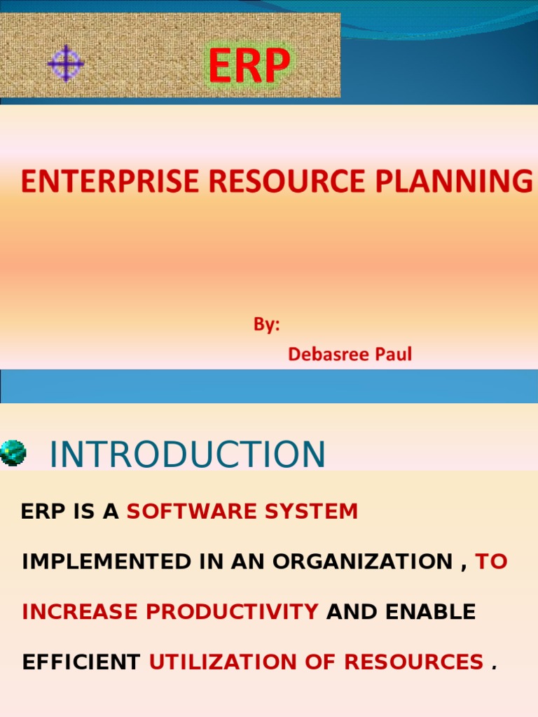 Introduction to ERP Systems and Benefits | PDF