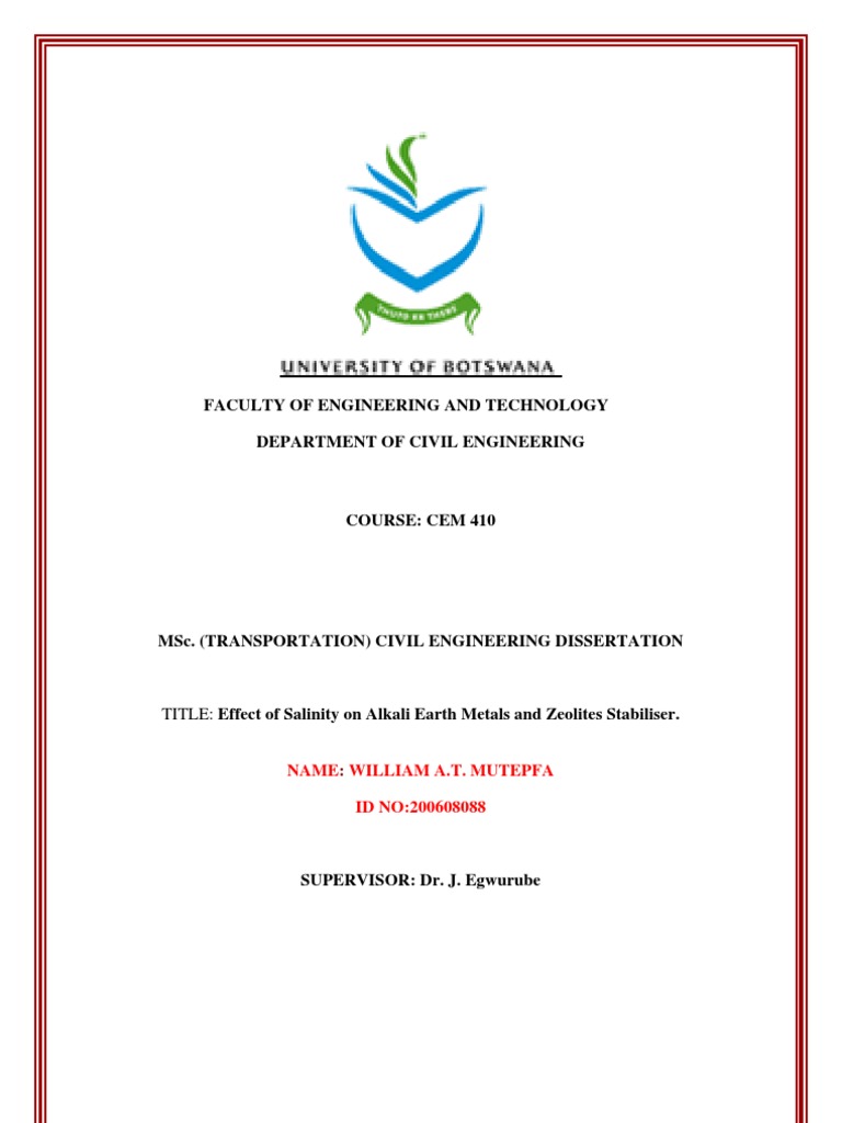 MSC Thesis Civil Engineering (Kalahari Sands Stabilisation) | PDF | Fly ...