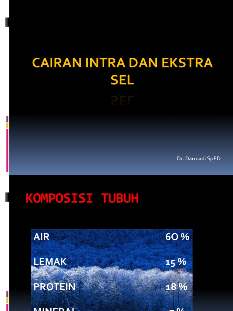 Cairan Intra Dan Ekstra Sel | PDF