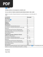 ISA 530: Audit Sampling Overview | PDF | Audit | Sampling (Statistics)