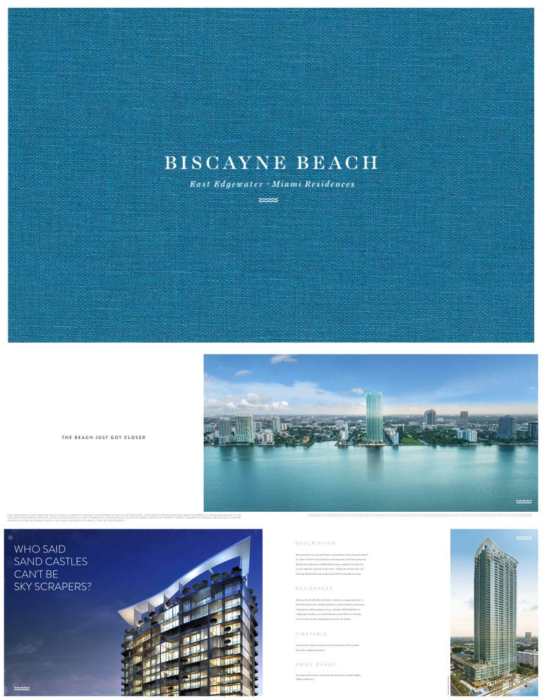 Biscayne Beach Miami Condos Brochure | PDF | Wall | Miami