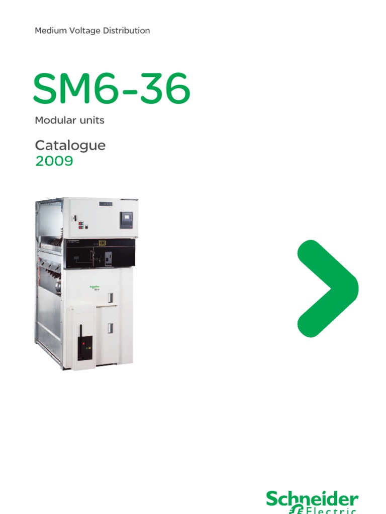 SM6-36 Catalog AMTED396006V1EN PDF | PDF | Switch | Electrical Substation