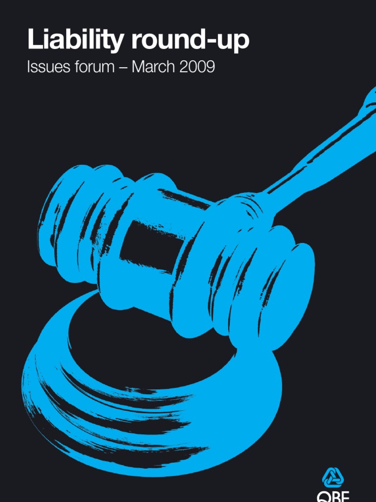 Liability Round Up QBE Issues Forum | PDF | Negligence | Virtue