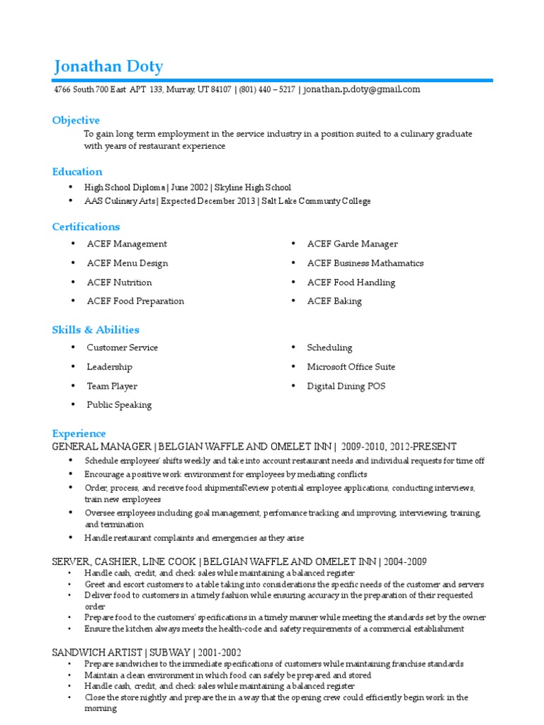 Jon Doty Resume | PDF | Career & Growth | Business