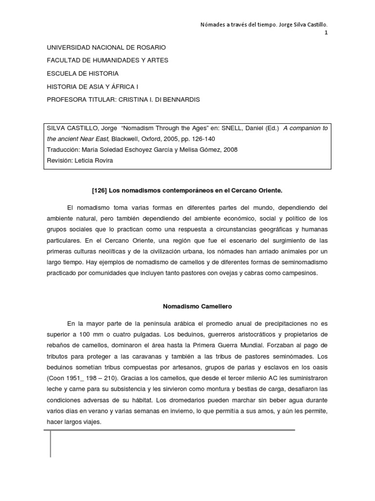 Nomadismo en el Cercano Oriente Actual | PDF | Mesopotamia | Sumeria