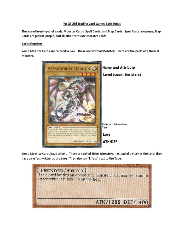 Yu-Gi-Oh! Trading Card Game: Basic Rules | Tabletop Games | Entertainment