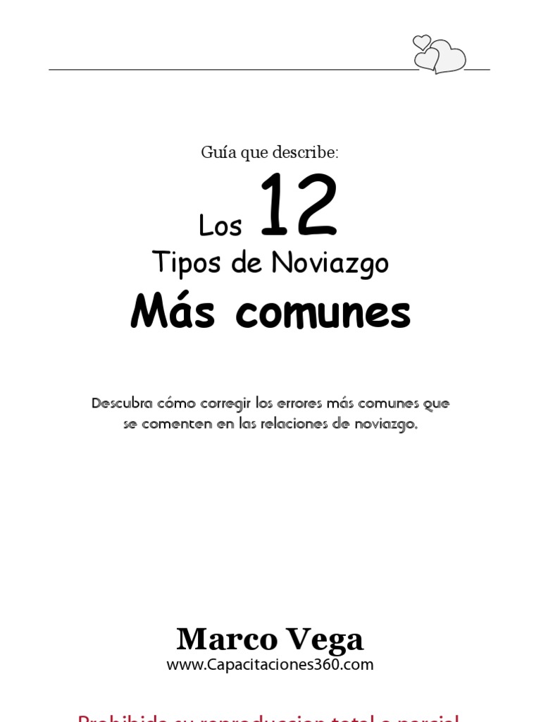 12 Tipos de Noviazgo - Marco Vega | PDF | Beso | Amor