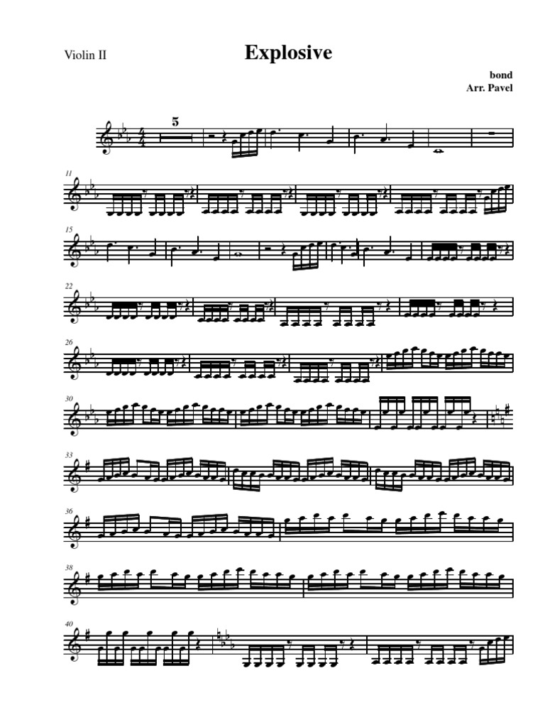 Explosive Violin Sheet Music | PDF