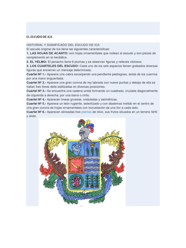 El Escudo de Ica | PDF | Lima
