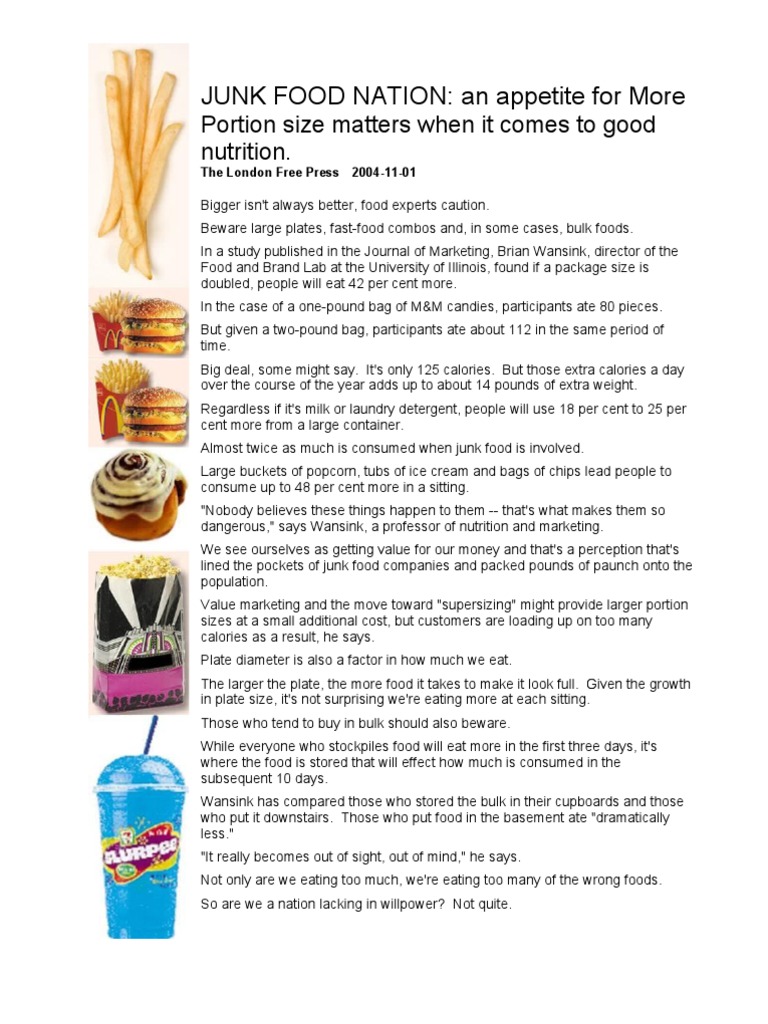 Junk Food Nation | PDF | Junk Food | Baking