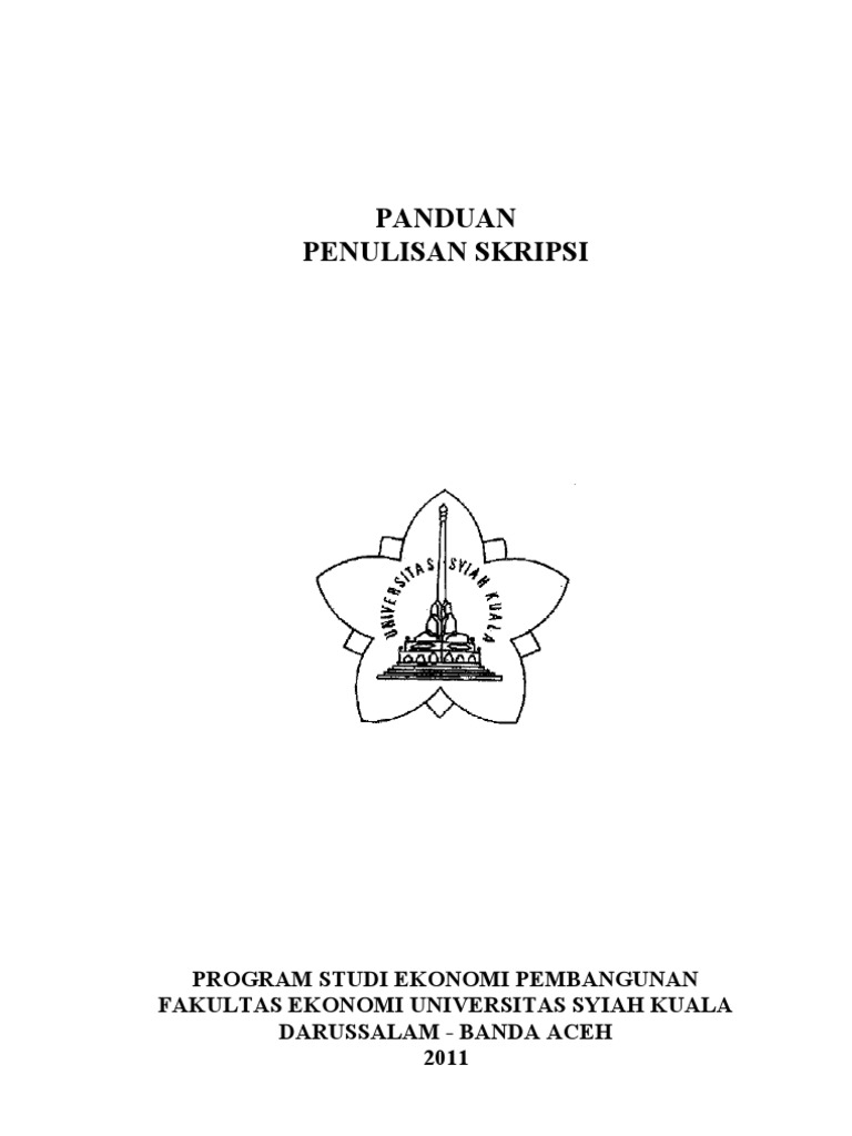 Panduan Penulisan Skripsi PS EKP FE Unsyiah | PDF