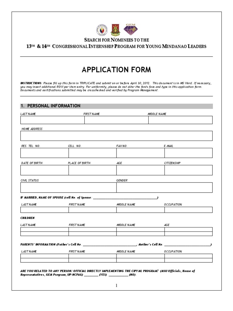 Young Minds Leadership Program Application | PDF | Literacy | Bachelor ...